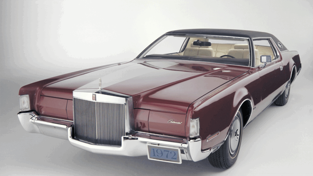 Knudsen's favored 1972 Mark IV design borrowed from the Eldorado ...